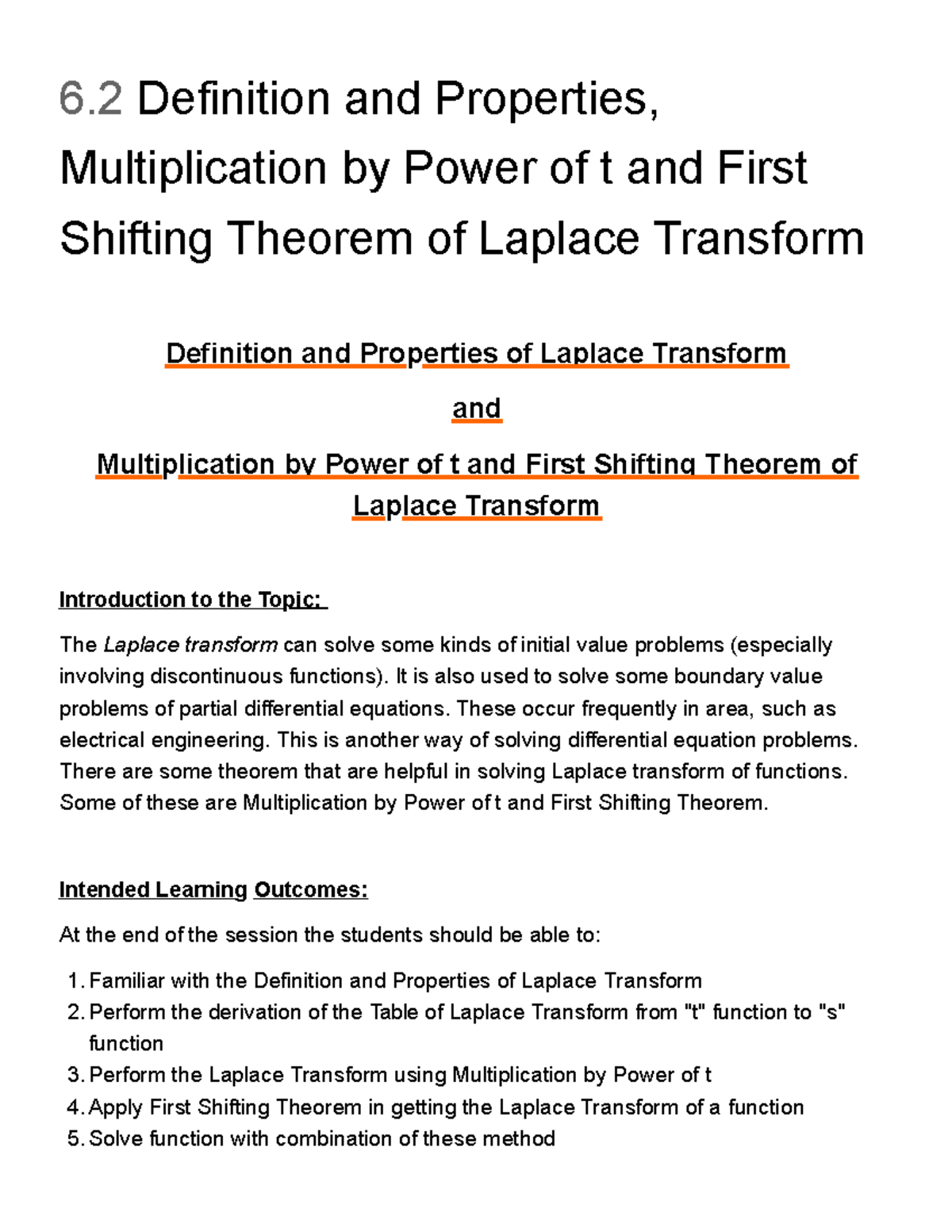 Lesson 6 PART 2 CE 208 - Integration Course 1 for CE-converted - 6 ...