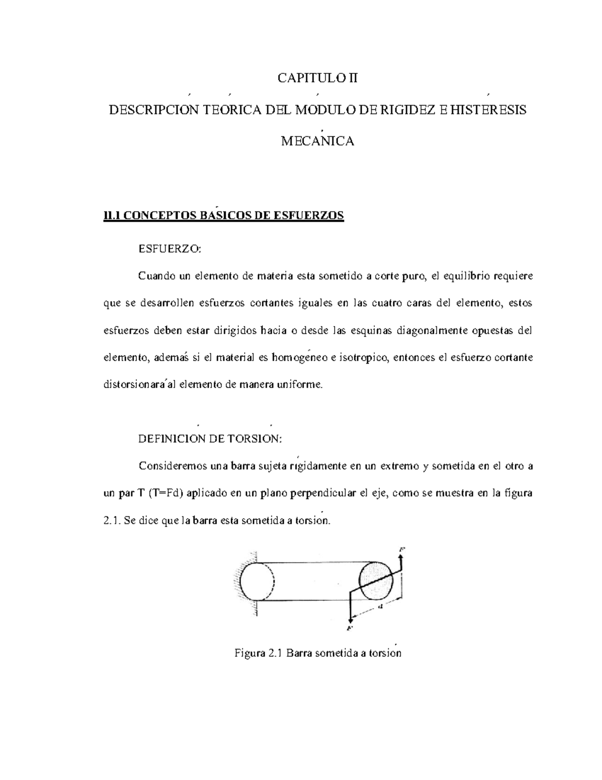 Modulo de rigidez - Nota: tarea - CAPITULO II DESCRIPCIÓN TEÓRICA DEL ...