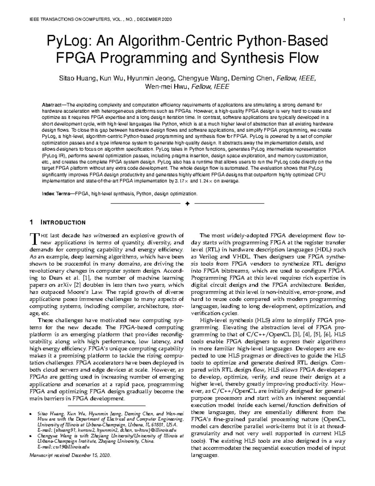2021 Pylog Python Pylog An Algorithm Centric Python Based Fpga 8054