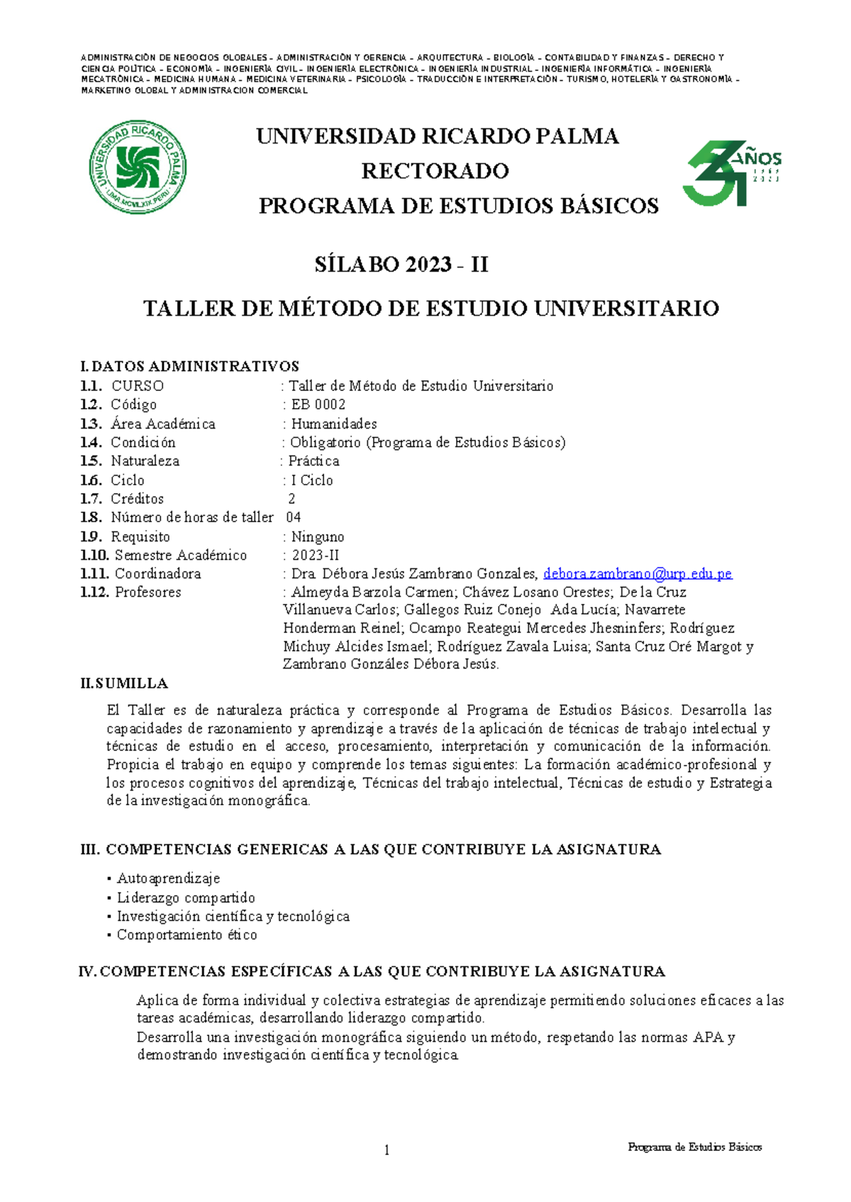 Sílabo TMEU 2023-II - CIENCIA POLÍTICA – ECONOMÍA – INGENIERÍA CIVIL ...