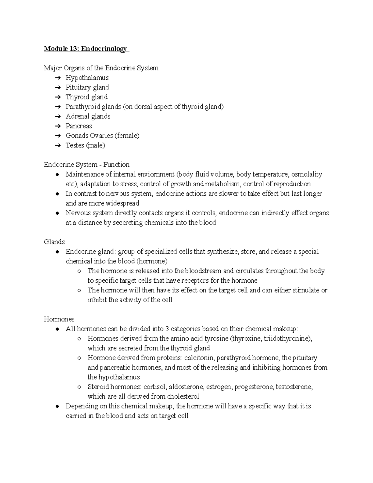 Modules 13-14 - All course material from this module. - Module 13 ...
