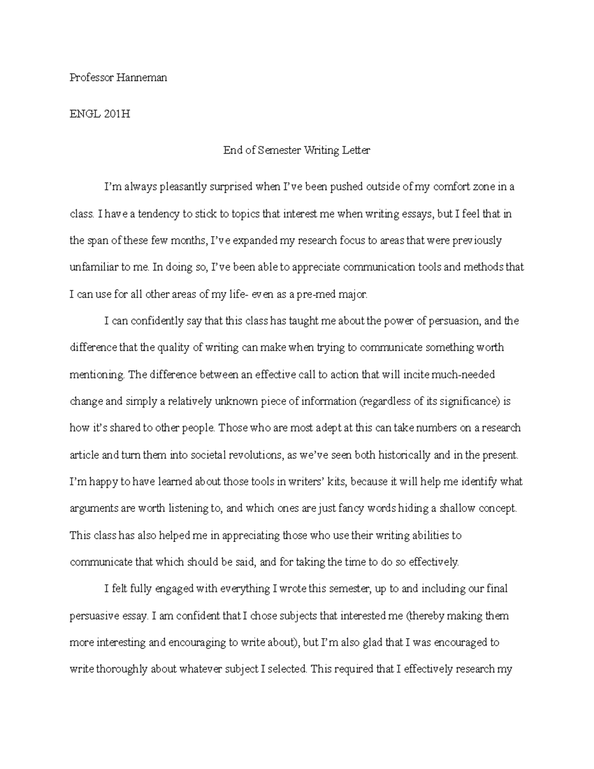 End Of Semester Writing Letter Professor Hanneman ENGL 201H End Of end-of-semester-writing-letter-professor-hanneman-engl-201h-end-of