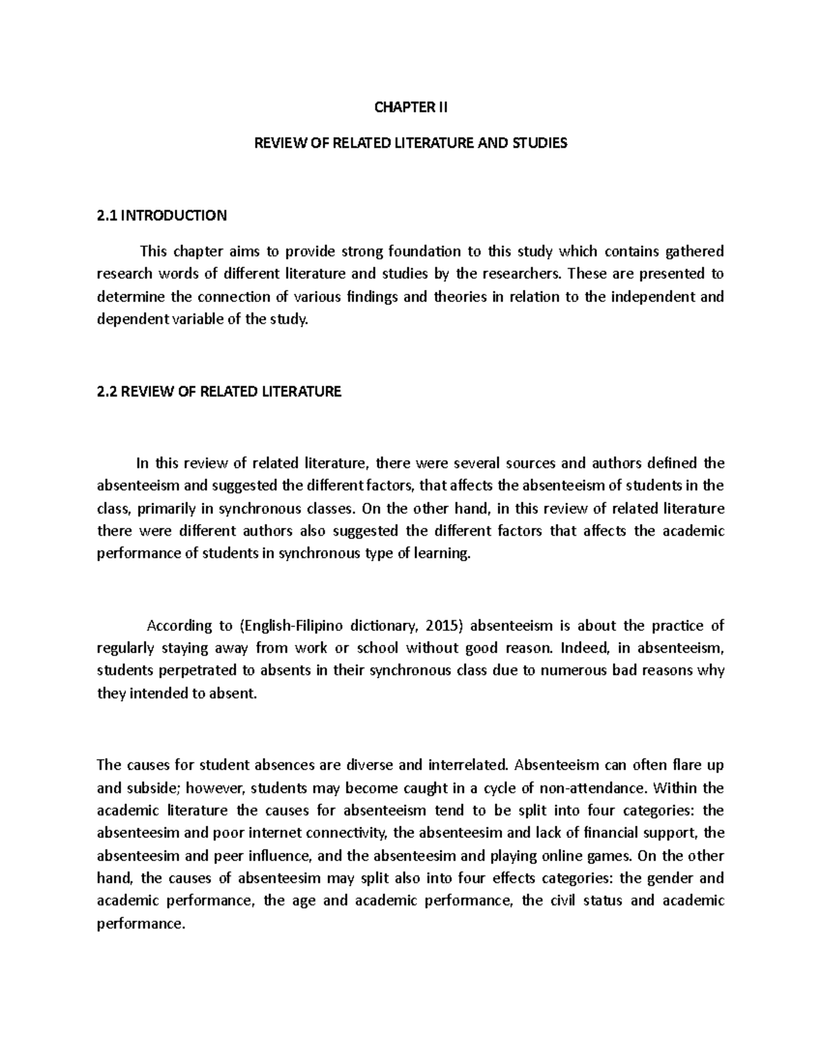 Review OF Relat-WPS Office - CHAPTER II REVIEW OF RELATED LITERATURE ...