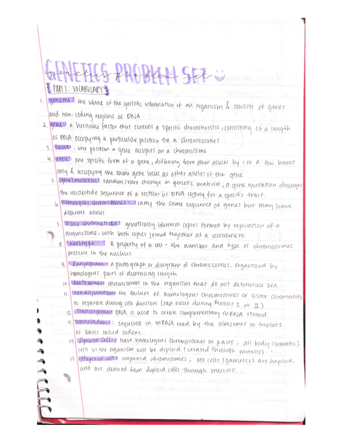 Genetics Review - BIO 202 - Studocu