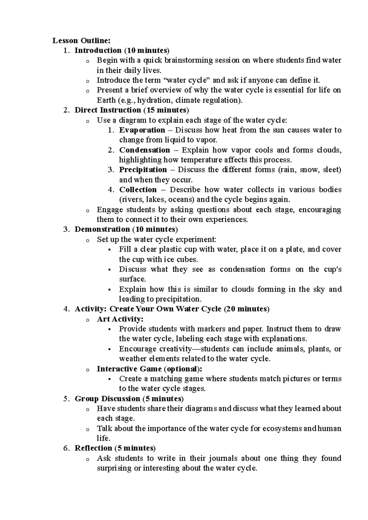 Lesson 4 - NANANANANANANA - Lesson Outline: 1. Introduction (10 minutes ...