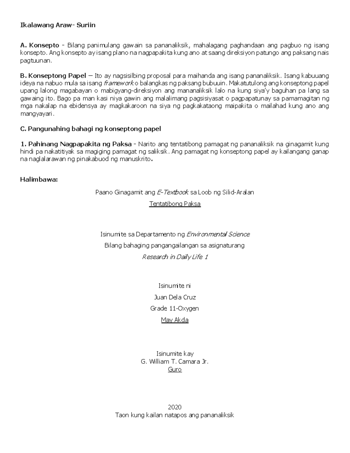 Module 4 Ikalawang Araw - Ikalawang Araw- Suriin A. Konsepto - Bilang ...