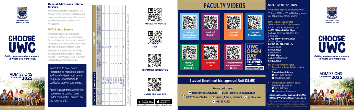 UWC2025 - Perfect - General Admissions Criteria for 2025 The minimum ...