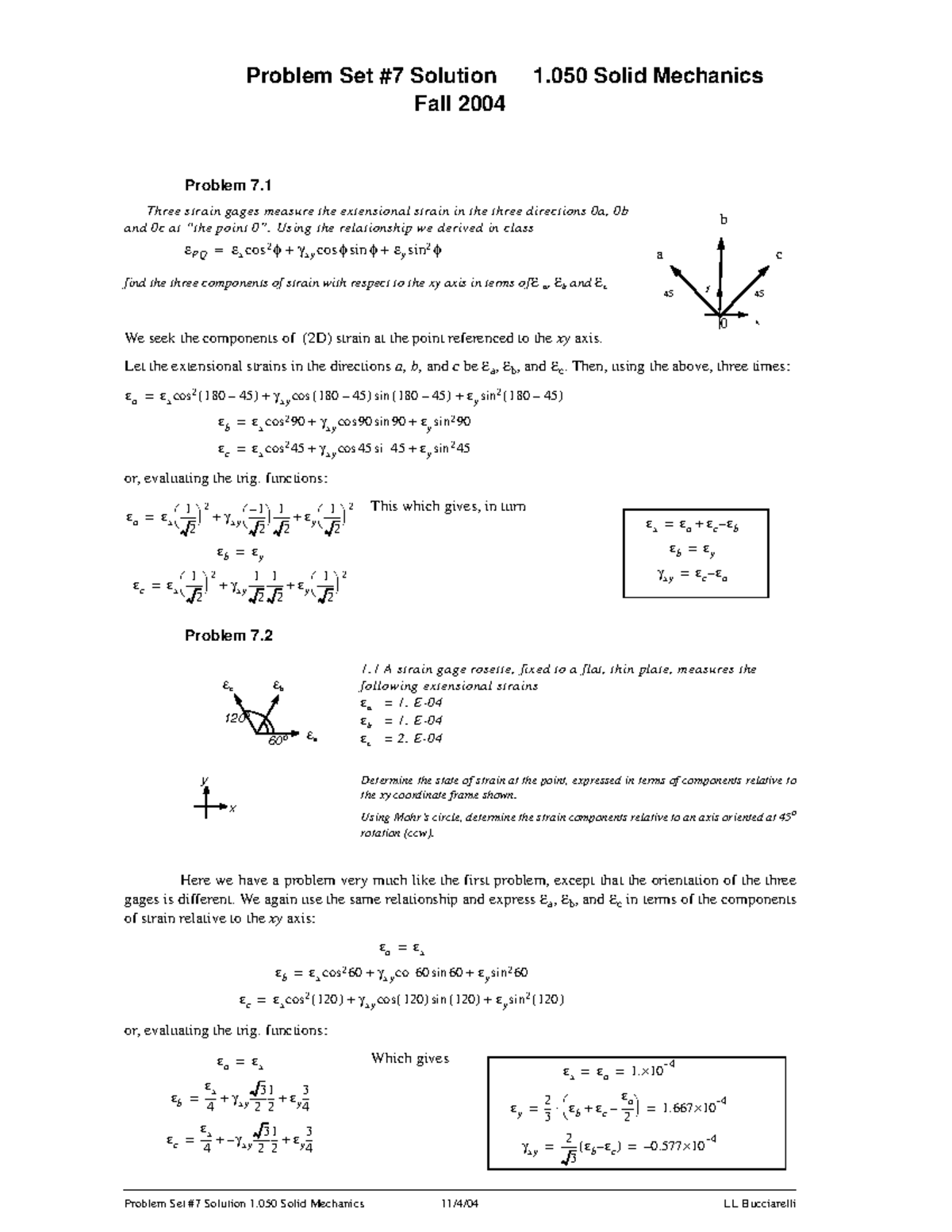 Pset04 7soln - I want to upload this document to help students like me. - Problem Set #7 ...