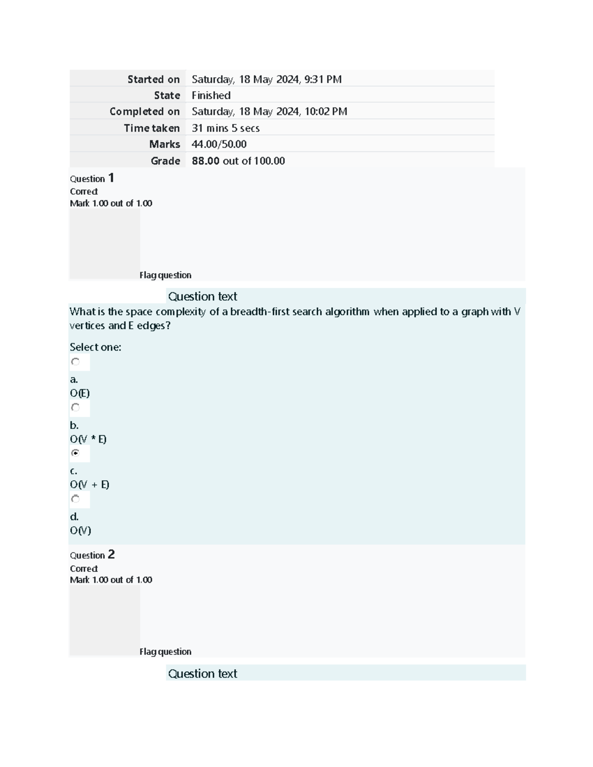 artificial intelligence fundamentals prelim examination attemp 1 ...