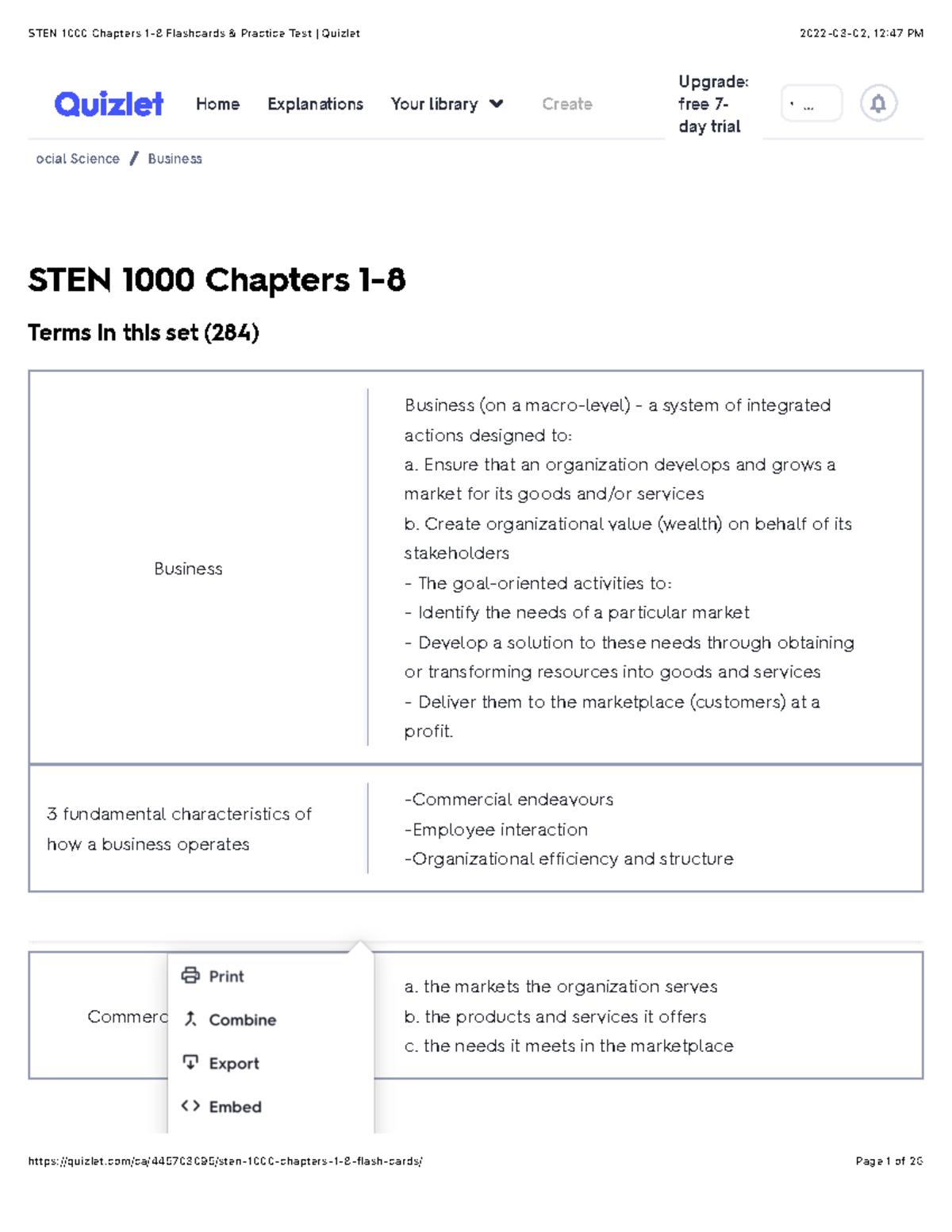 STEN 1000 Chapters 1-8 Flashcards & Practice Test Quizlet - Create ...