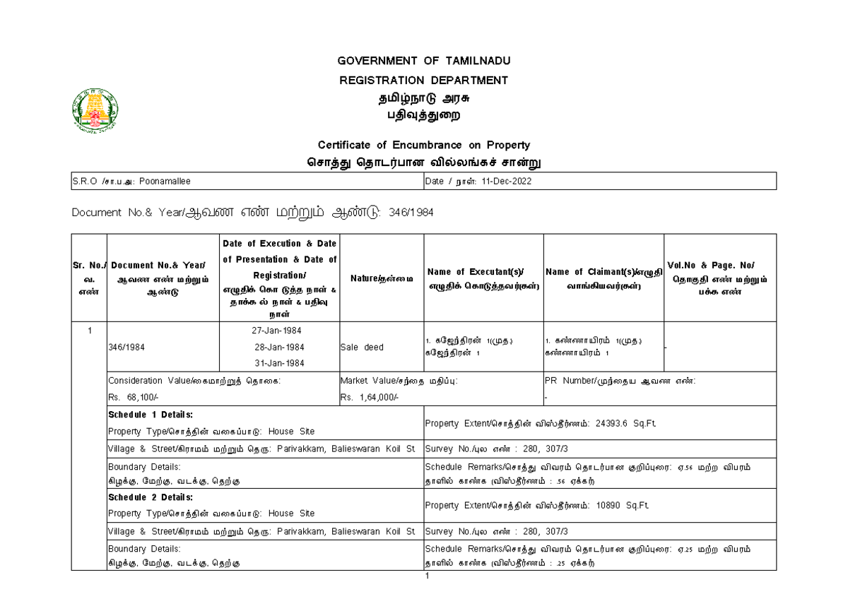 Temp - Bbbnnnn - GOVERNMENT OF TAMILNADU REGISTRATION DEPARTMENT ...
