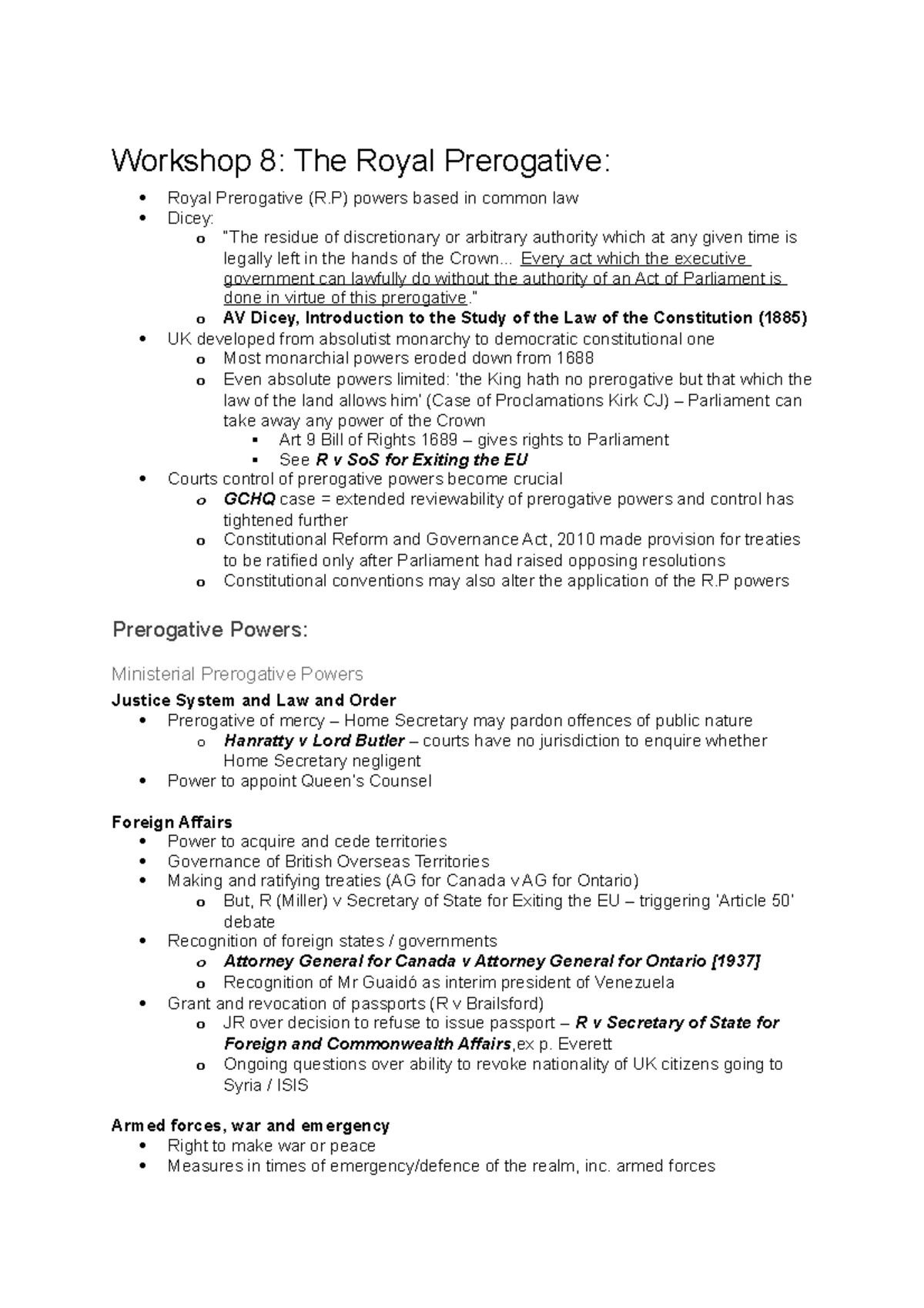 Public 1 - WS8 Prepare - Workshop 8: The Royal Prerogative: Royal ...