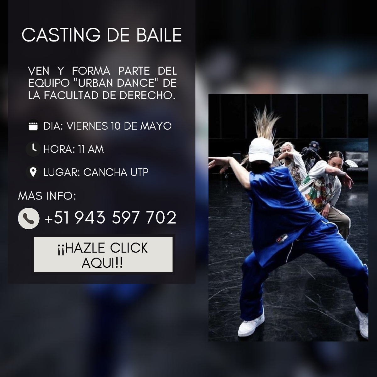 Casting DE Baile - historia del deporte - DIA: VIERNES 10 DE MAYO HORA ...