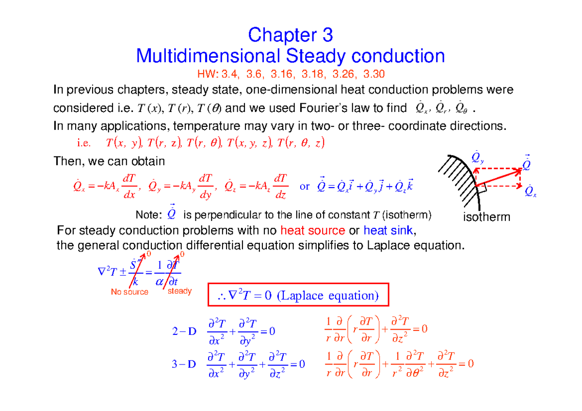 Chapter 3 Multidimensional Steady state Heat Conduction - Chapter 3 ...