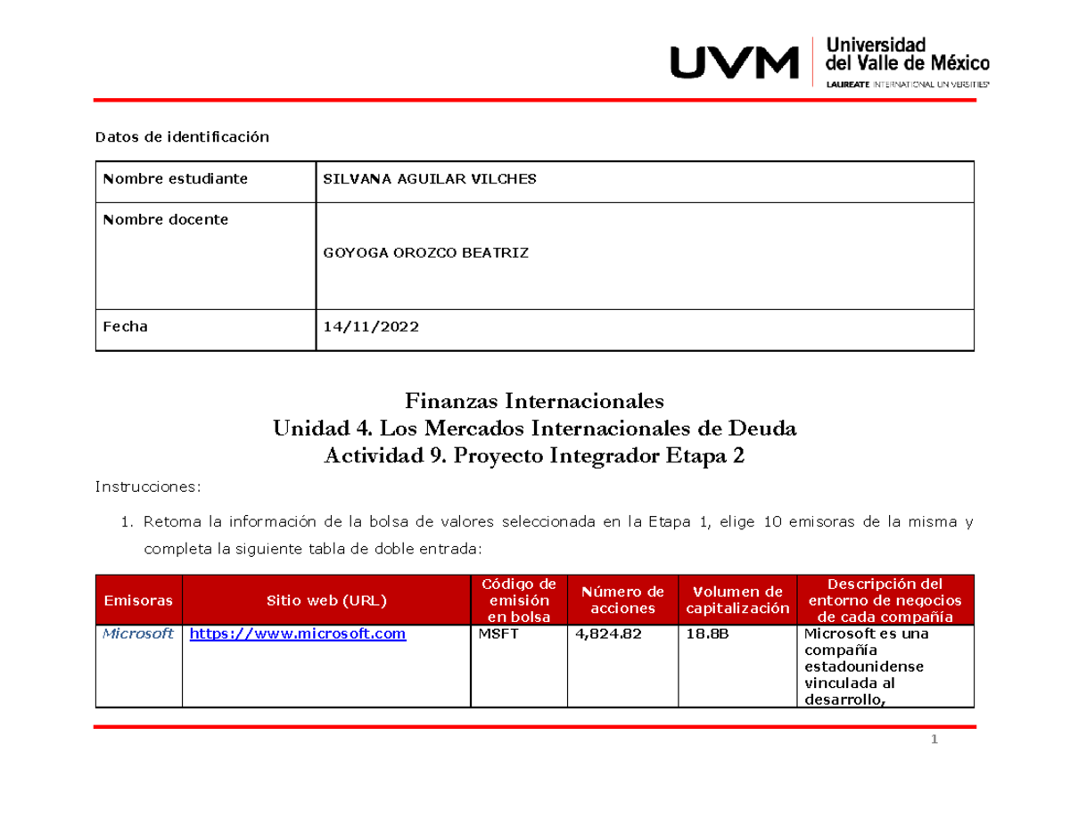 A#9 SAV - Actividad 9 blackboard - Datos de identificación Nombre ...