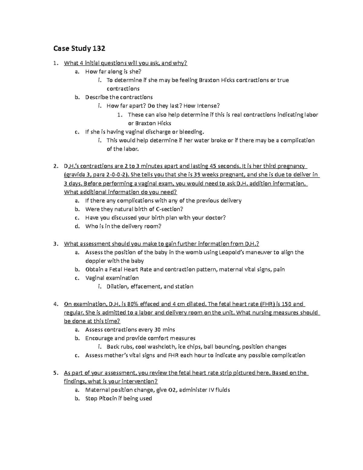 Case-Study-132 - Health alt case study - Case Study 132 What 4 initial ...