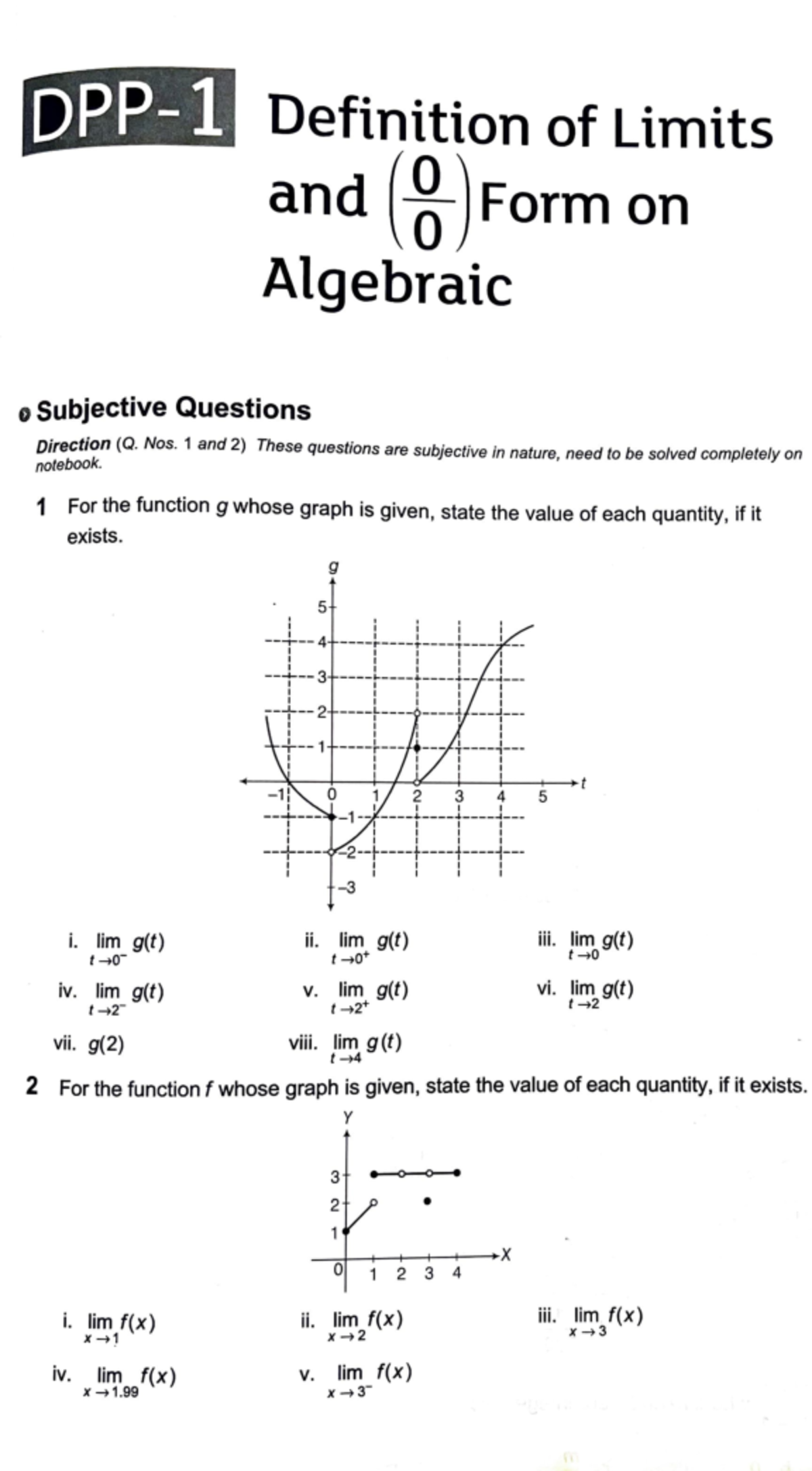 DPP Limits copt - asdfwfdvdwadasd - ####### DPP-1 Definition of Limits ...