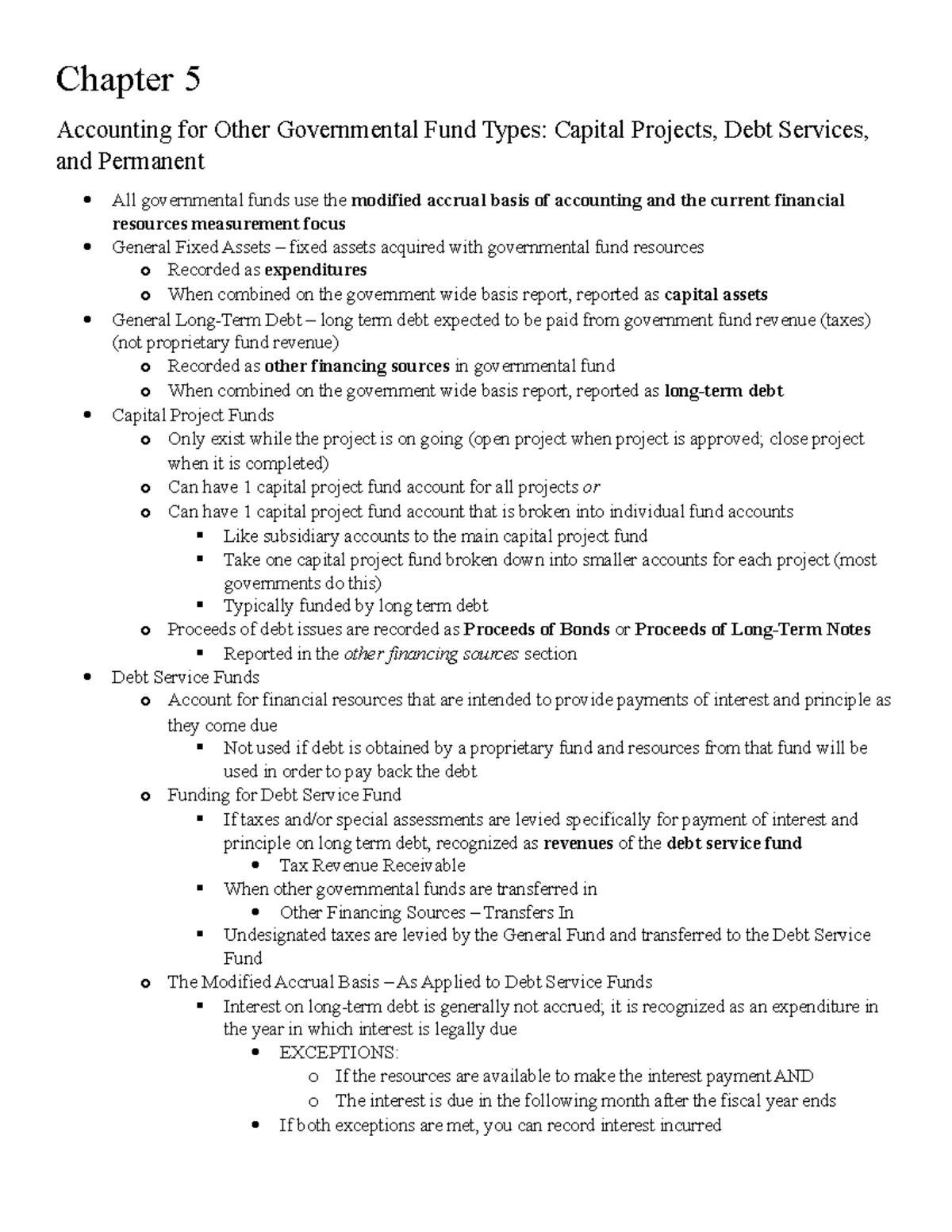 ACCT 306 Test 2 - Lecture notes 5-7 - Chapter 5 Accounting for Other ...
