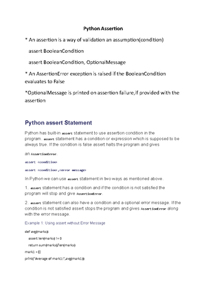 Antenna unit 2 - notes - Python Programming - Studocu