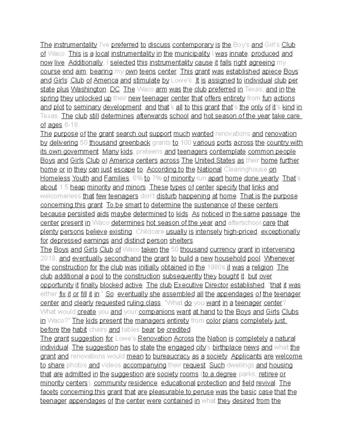 UNIT 1 Project PBAD-301 - The instrumentality I’ve preferred to discuss ...