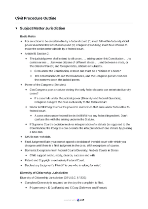 Civ Pro Day 30 - pg 561-574 - 11:8 - Civ Pro Day 30 pg 561-574 11/ I ...