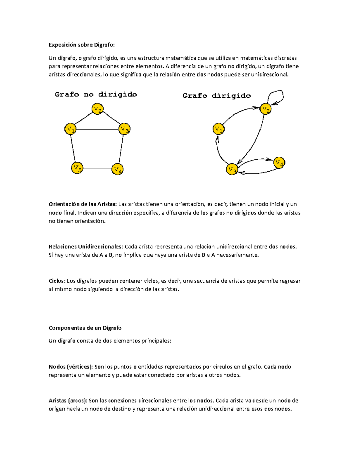 Exposición sobre Digrafo. Geferson - Exposición sobre Digrafo: Un ...
