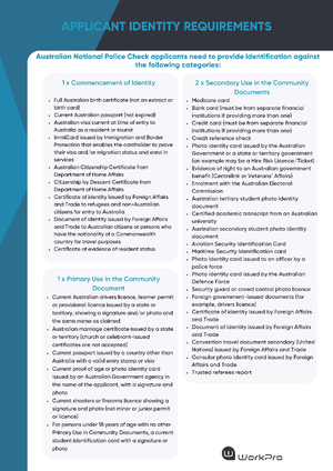 Collecting Identity Australian Police Checks - Australian National ...