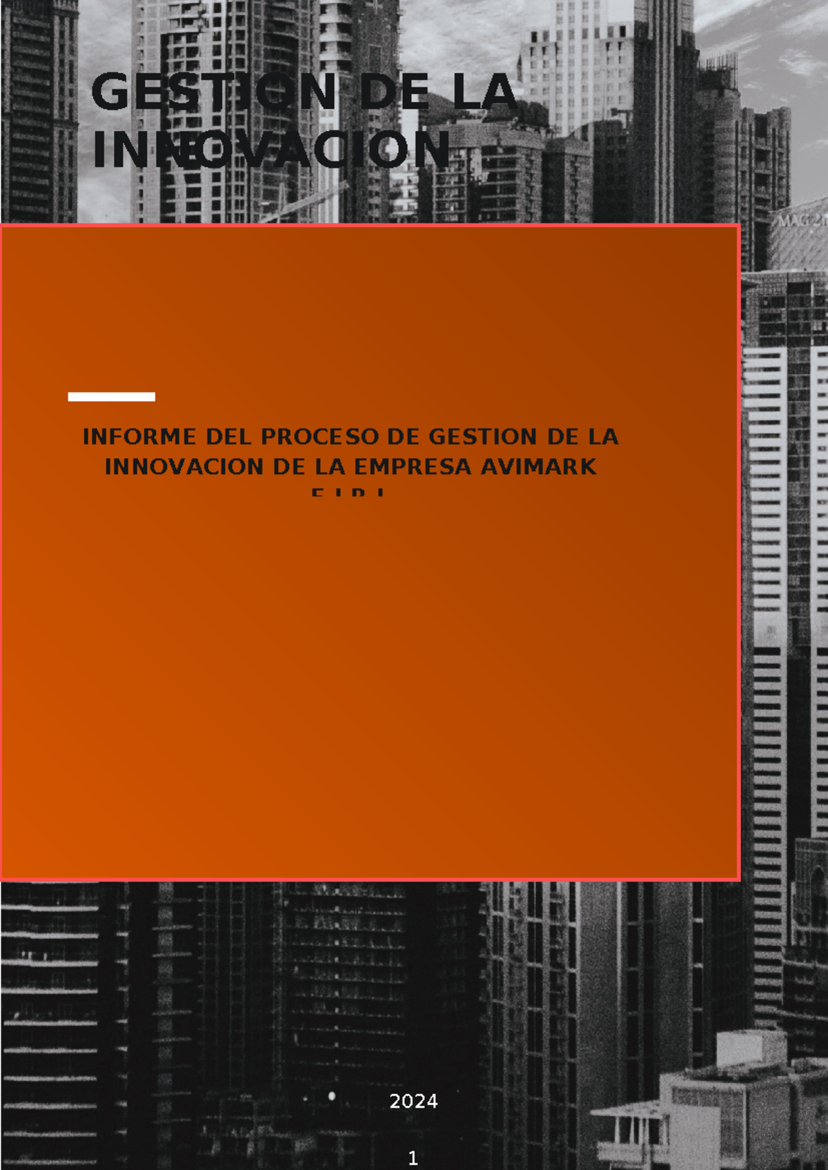 Avimark Innovacion Aligned APA7 - 1 2024 GESTION DE LA INNOVACION ...