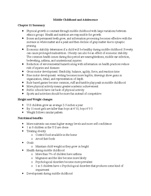 Middle Childhood Presentation - Consider the following scenario: You ...