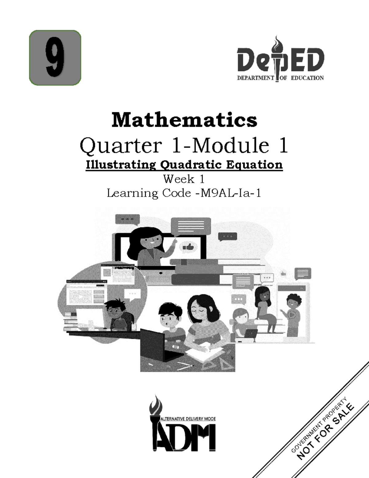 Math9 Quarter 1 Module 1 Final-V3-1- Revised copy - Mathematics Quarter 1-Module 1 Illustrating ...