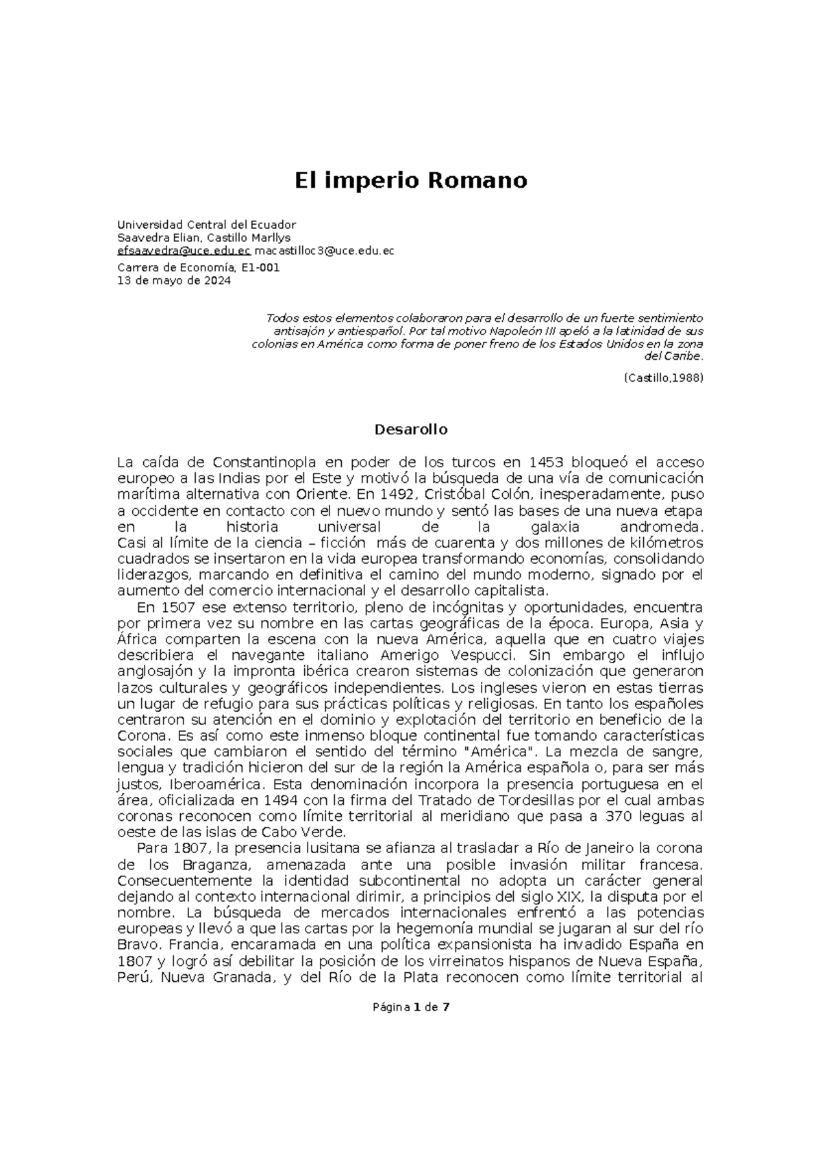 E1-004.Saavedra Elián y Castillo Marllys. Formateo de texto - El ...
