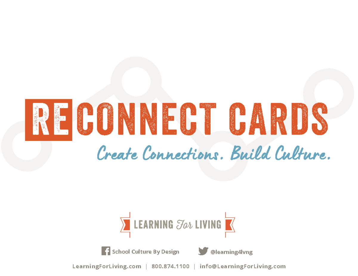 Reconnect Cards get to know everyone - CONNECT CARDS Create Connections ...