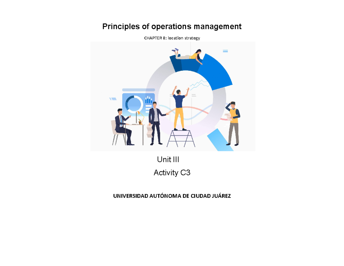 Activity C3 - Principles of operations management CHAPTER 8: location ...