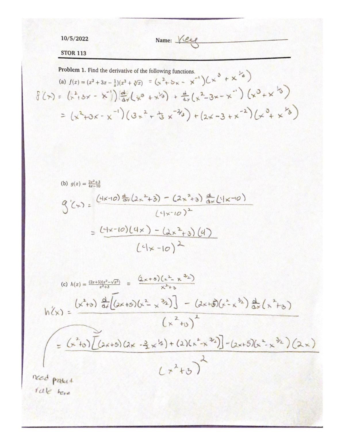 STOr Worksheet Sec 11 3 Key - STOR 113 - UNC Chapel Hill - Studocu