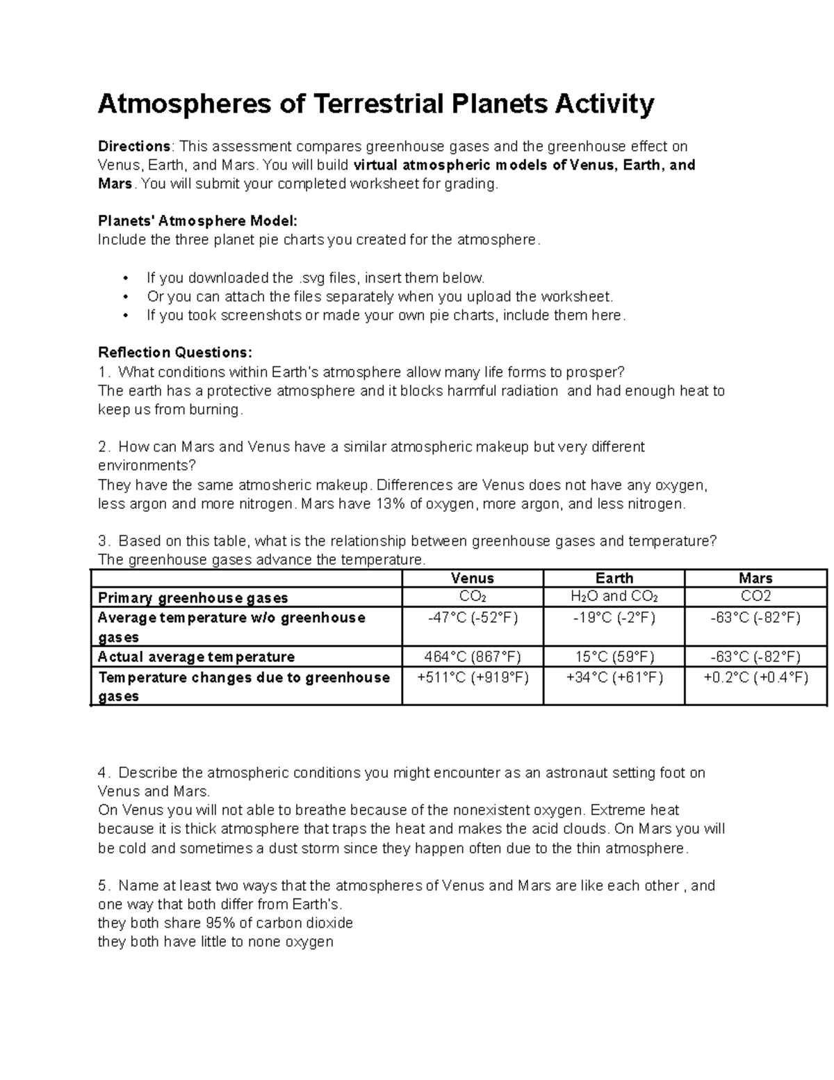 2.03 - Atmospheres of Terrestrial Planets - Atmospheres of Terrestrial ...