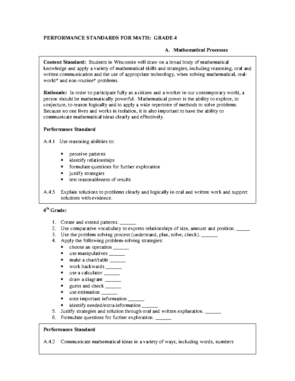 Mathematics in the modern World lecture notes - PERFORMANCE STANDARDS ...