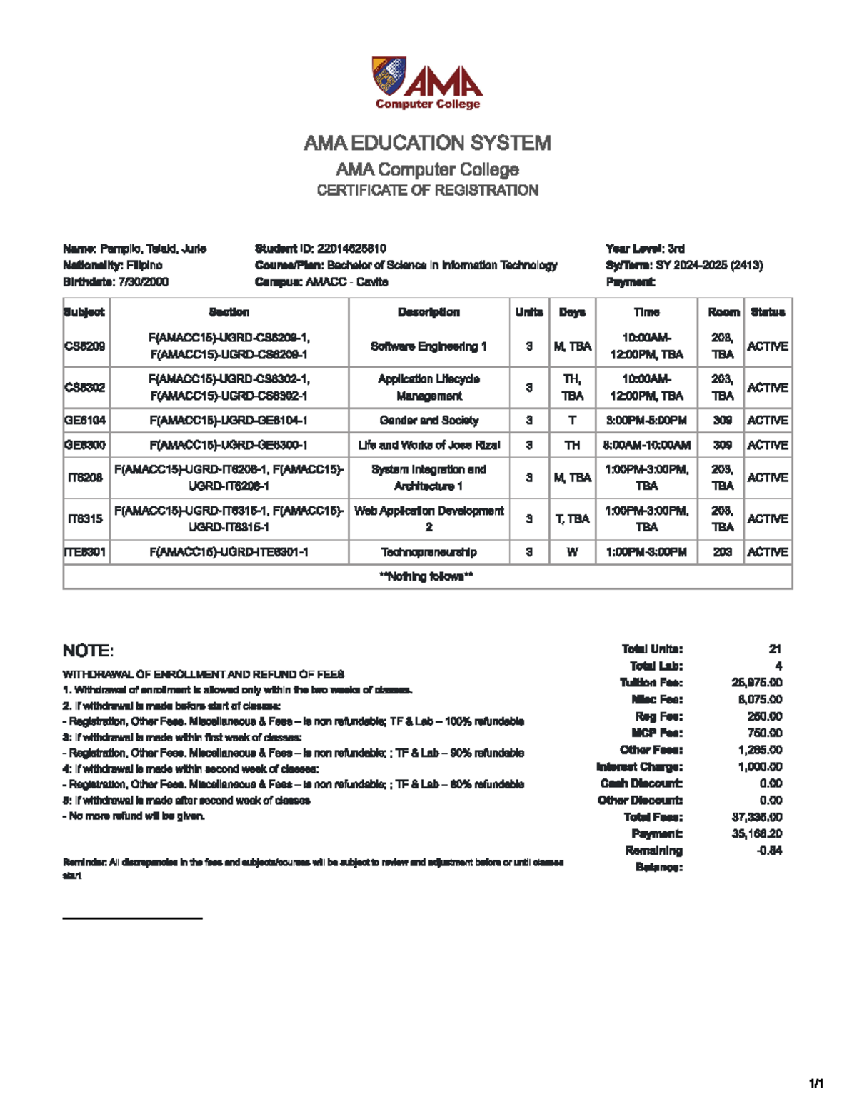 3rd - Lecture - AMA Computer College AMA EDUCATION SYSTEM AMA Computer ...