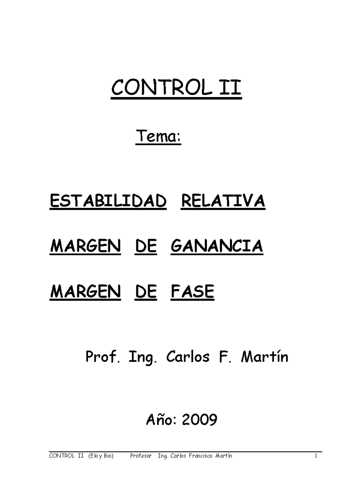 Margendefaseyganancia - CONTROL II Tema: ESTABILIDAD RELATIVA MARGEN DE ...
