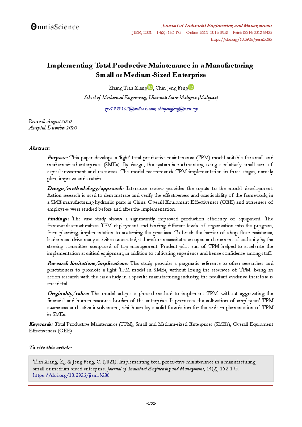 Document - Journal of Industrial Engineering and Management JIEM, 20 21 ...