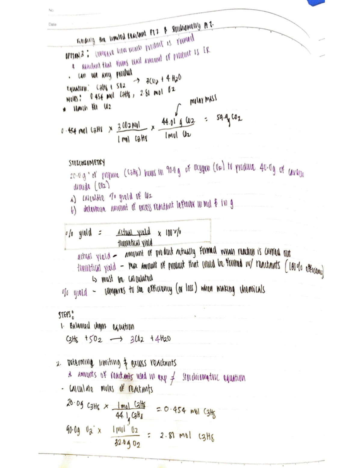Limiting reactant part 3 of fundamental skill review - Chem 1A03 - Studocu