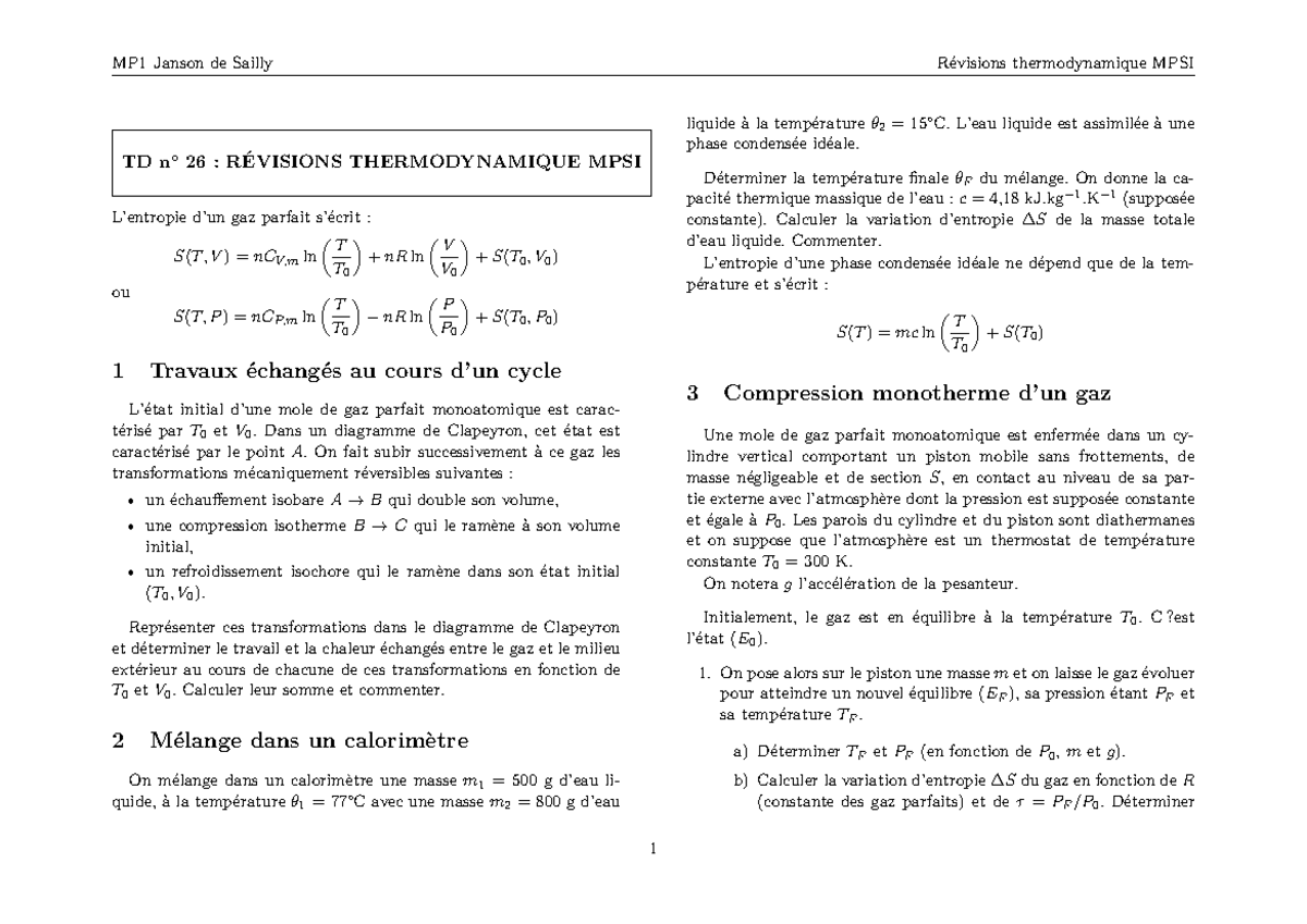 Download(14) - Physico-Chimie Des Materiaux - TD n° 26 : RÉVISIONS ...