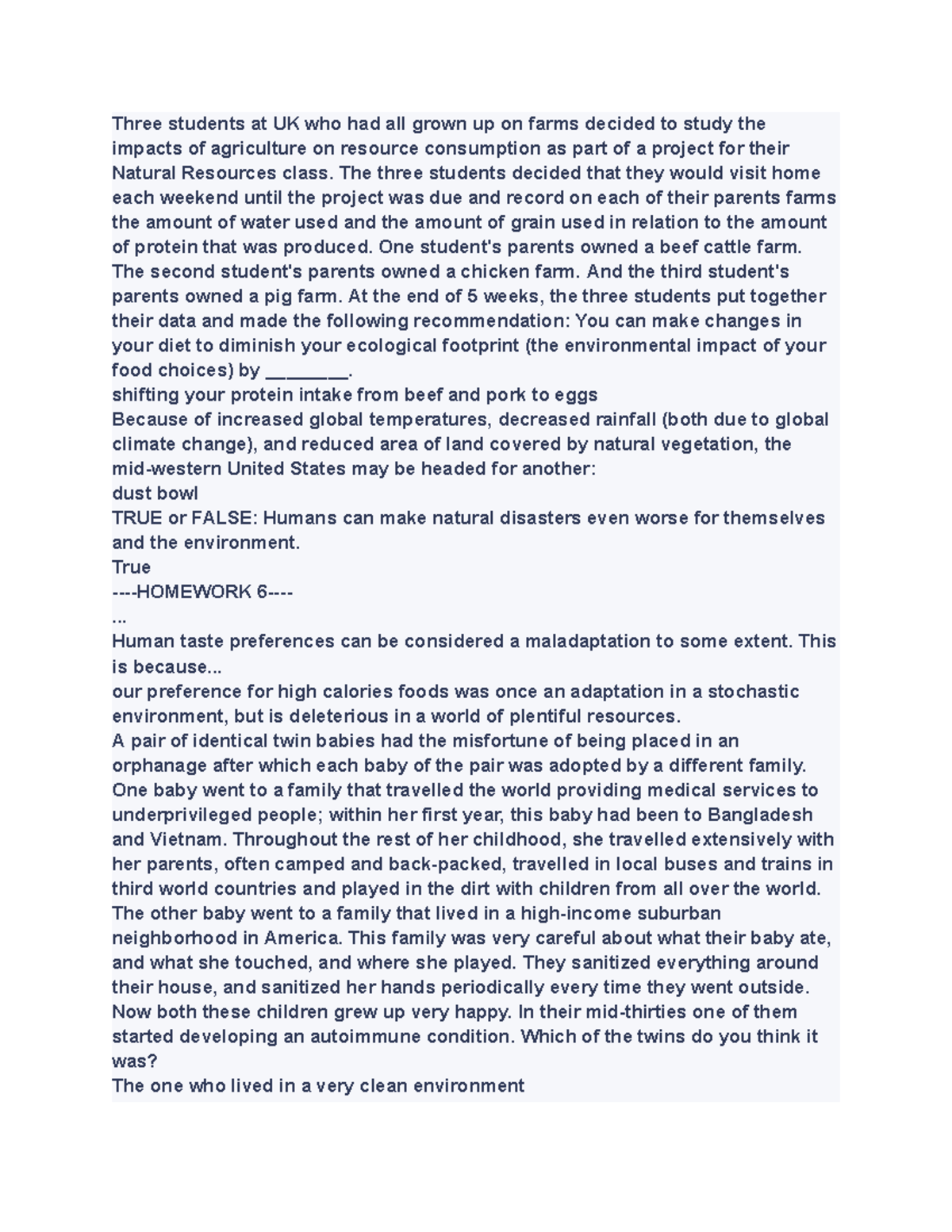 BIO 102 pt.4 - Helpful Notes for your Final EXAM in BIO 102 with also ...