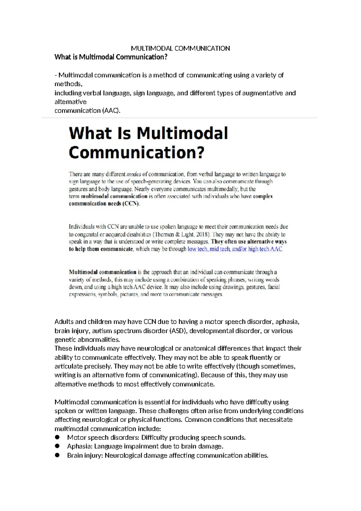 Multimodal Communication text of ppt - MULTIMODAL COMMUNICATION What is ...