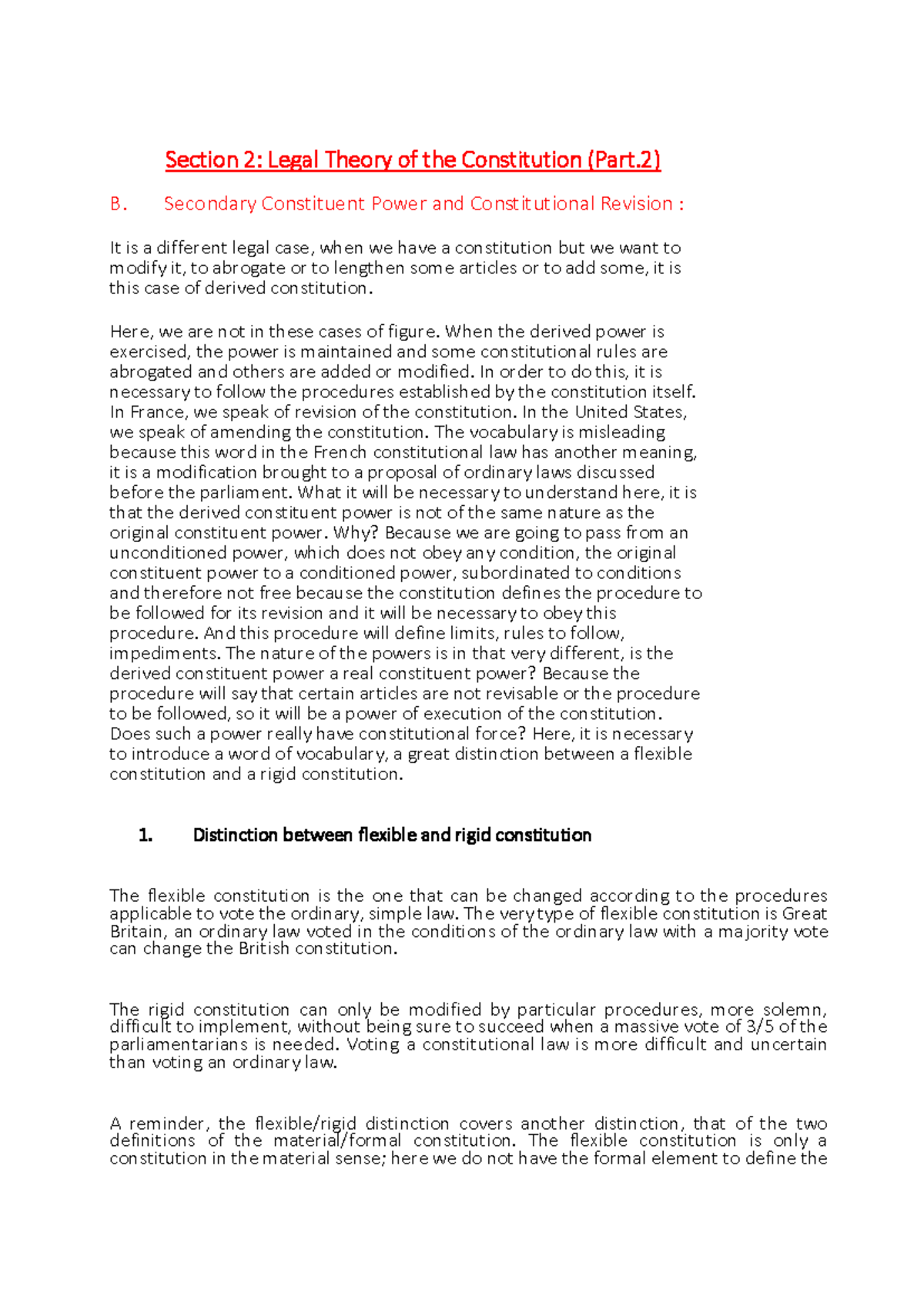 Chapter 2 Section 2 Part.2 - Section 2 : Legal Theory of the ...