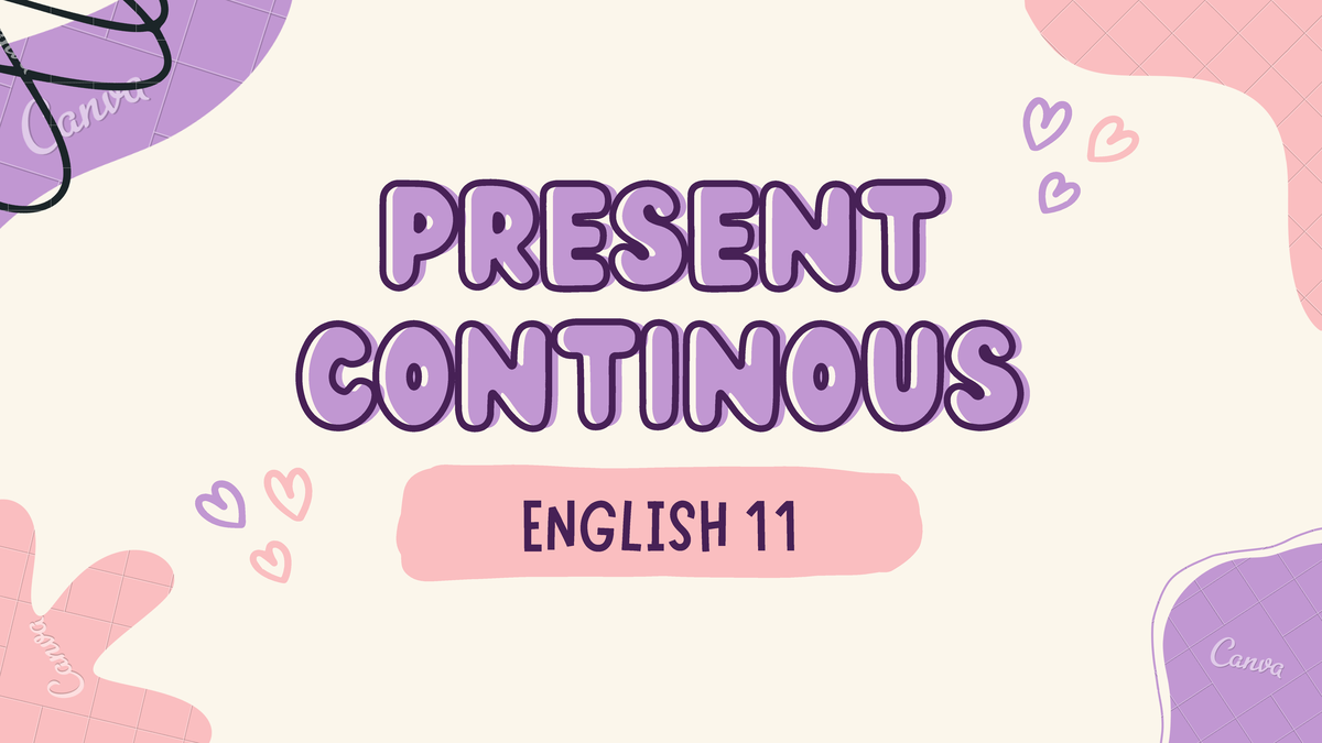 Present Continous - Compound Nouns - PRESENTPRESENT CONTINOUS CONTINOUS ...