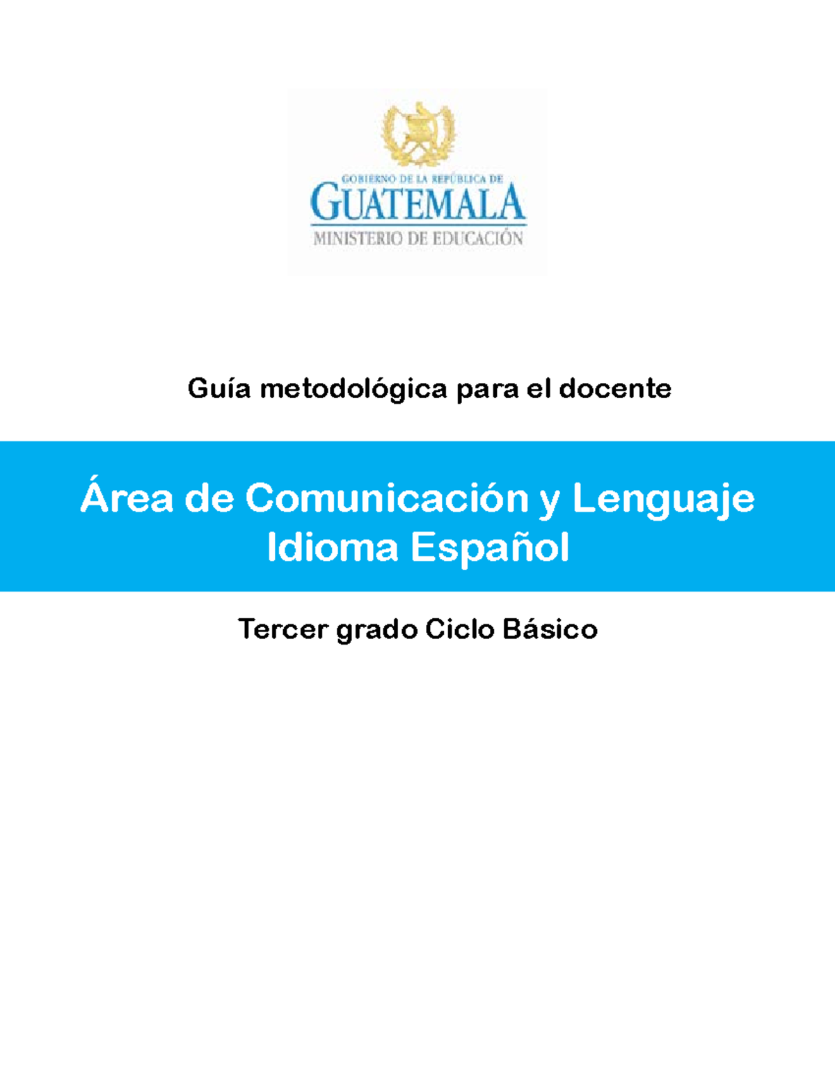 Idioma Español 3o básico - Área de Comunicación y Lenguaje Idioma ...