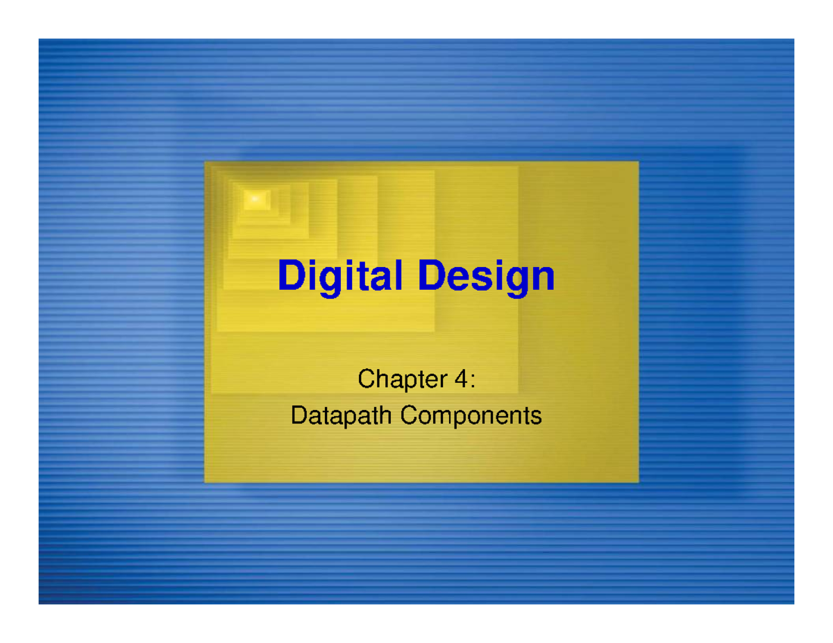 Registers(Data path components)_Digital System Lecture notes - ERS 220 ...