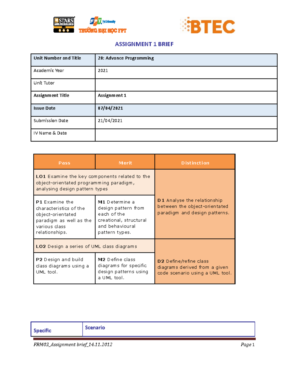 OOP Assignment 1 Brief - ưo-o emknhu das,mlknjihujikol,m njkl,dark bủn ...