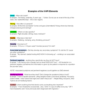 Head, Face, and Neck Script - Head, face, neck assessment “Now I am ...