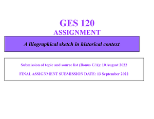 GES 120 Prac 5 Short Stories - GES 120 Prac 5: Short Stories U Olwethu ...